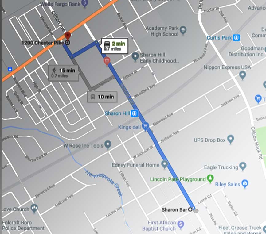 Maps and Directions - Sharon Hill Borough
